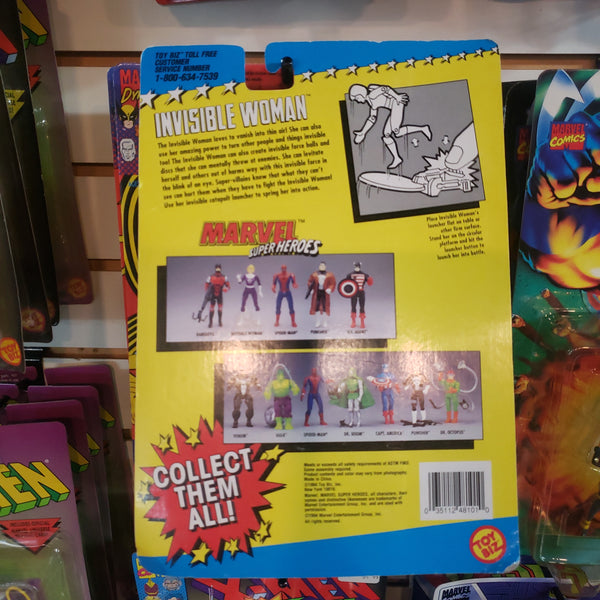 Marvel Super Heroes ToyBiz Fantastic Four Invisible Woman Catapult Pow – Farpoint Toys