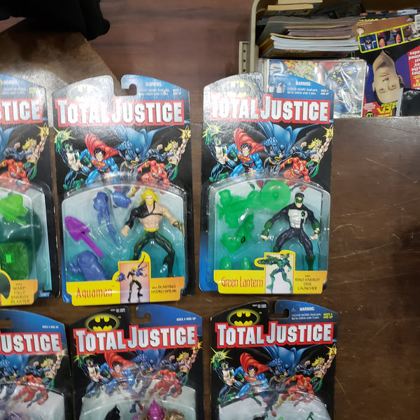 Lot of 12 DC Total Justice Action Figures Batman Parallax Aquaman Gree ...