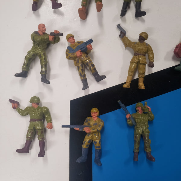 Vintage G.U.T.S. GUTS Complete Set of 10 Ground Troops Mini Action Fig ...