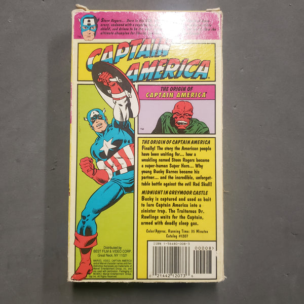 Marvel Comics The Origin of Captain America VHS Tape – Farpoint Toys
